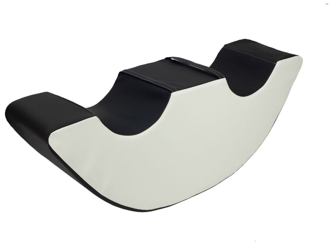 Two-Seated Soft Play Rocker - Black & White
